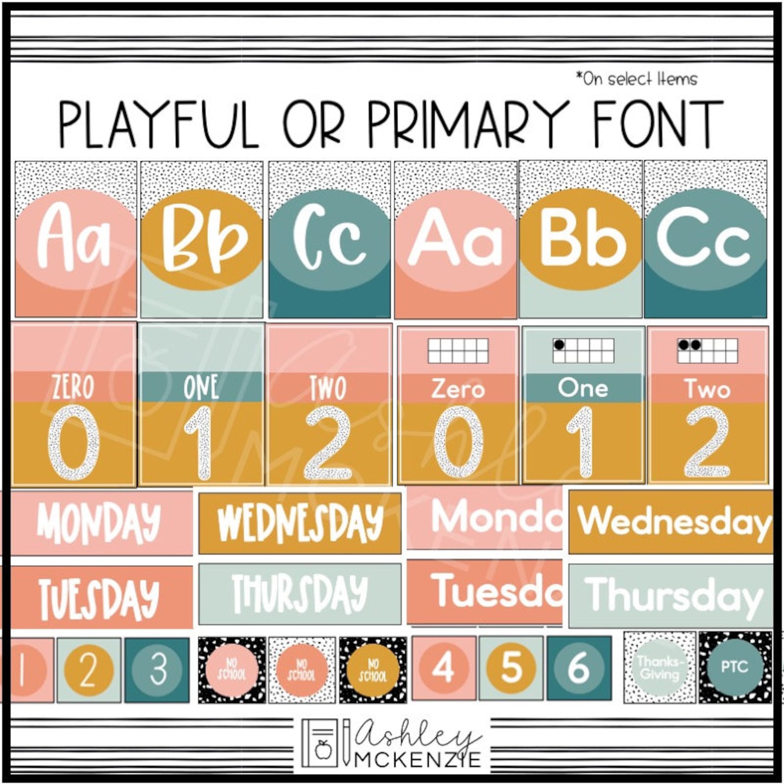 Calm Terrazzo Classroom Decor Bundle Editable Calm Colors Decor Pastel ...