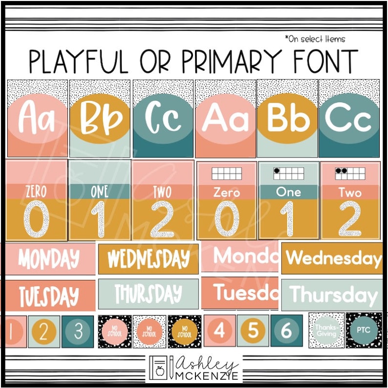 Calm Terrazzo Classroom Decor Bundle Editable Calm Colors - Etsy