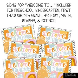 Sunshine Themed Classroom Door Decor Kit, Back to School, Easy and ...
