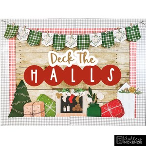 Modern Christmas Classroom Decor Bulletin Board Kit - Etsy