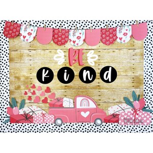 Valentine's Day Truck Bulletin Board or Classroom Door | Etsy