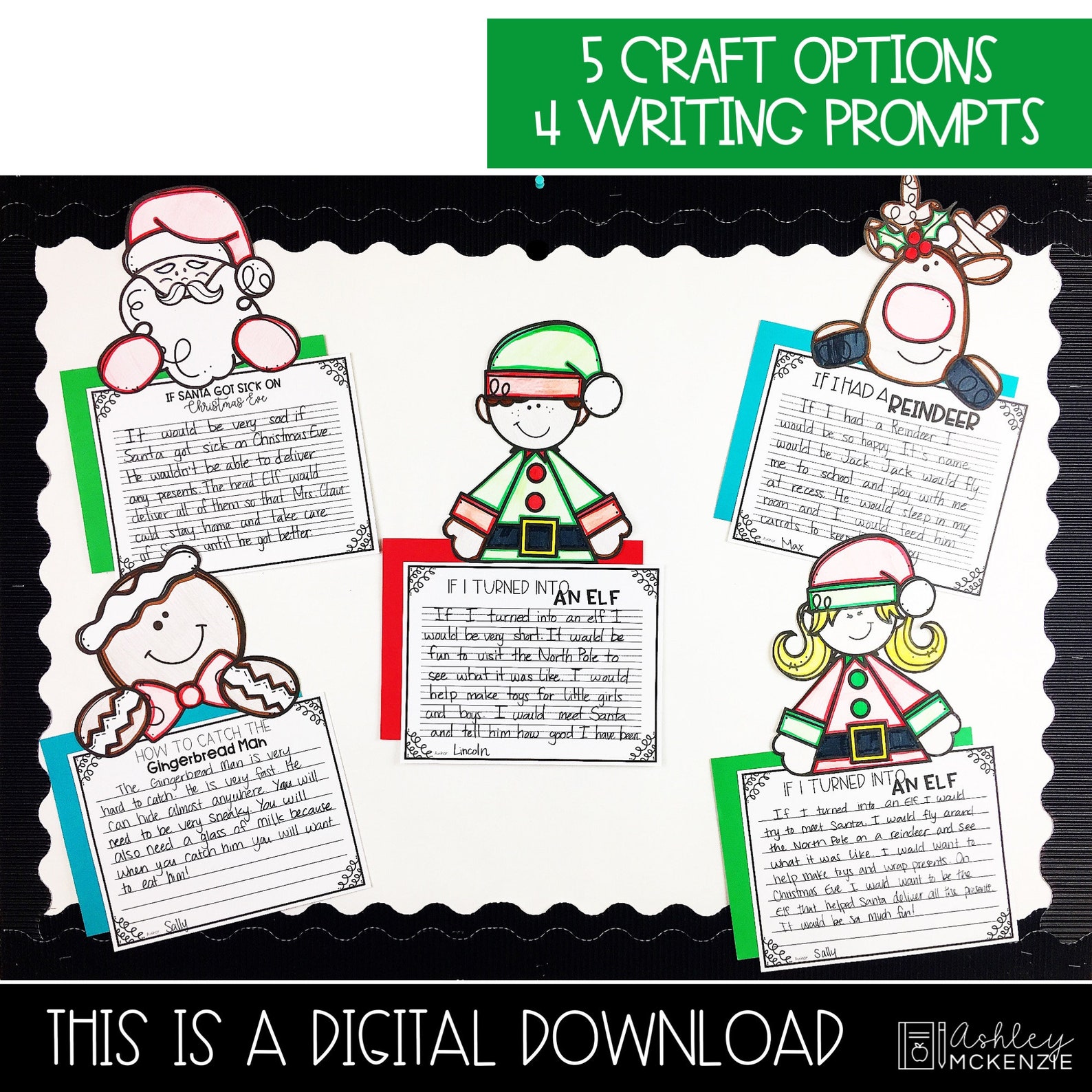 Christmas Writing Crafts December Creative Writing Prompts - Etsy