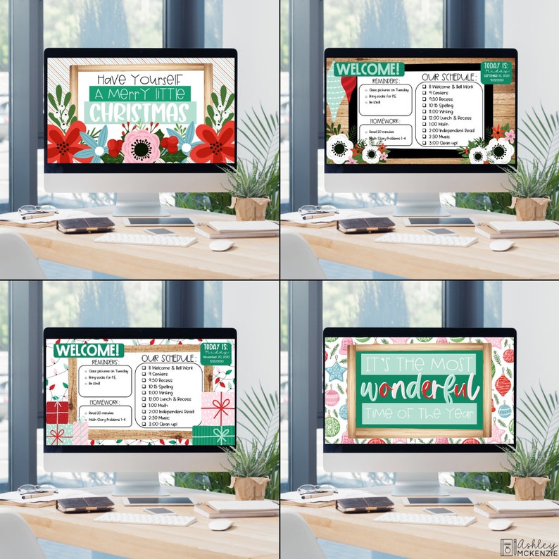 Christmas Slides Templates December Daily Slides Morning Meeting ...