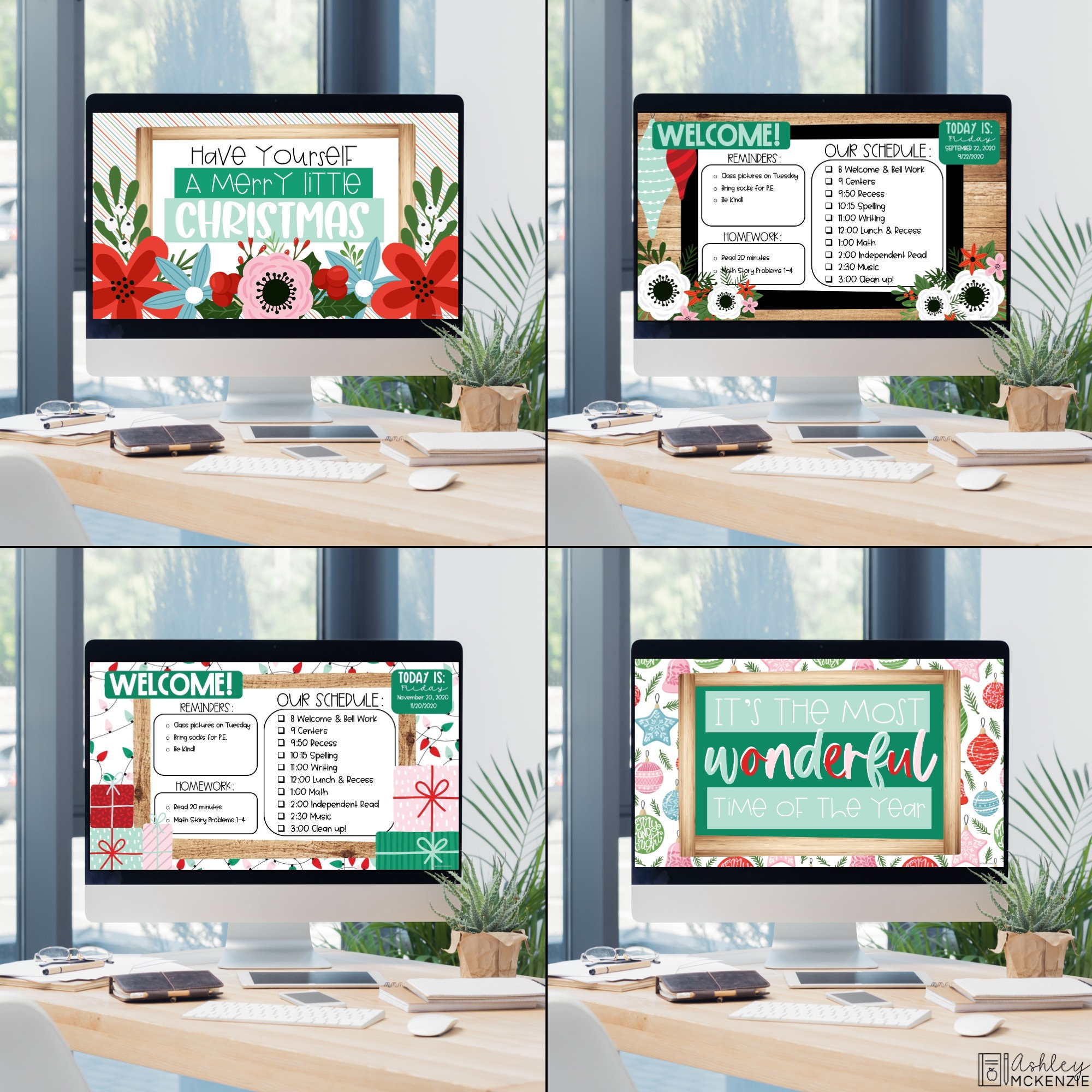 Christmas Slides Templates December Daily Slides Morning Meeting ...