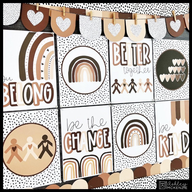 Diversity Bulletin Board Kit Unity Classroom Posters Easy - Etsy