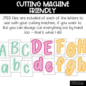 Back to School Classroom Decor, Primary Font A-Z Bulletin Board Letters ...