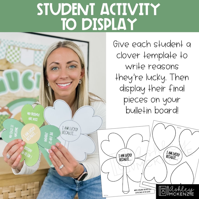 Retro St. Patrick's Day Bulletin Board Kit, Spring Holidays Theme, Easy ...