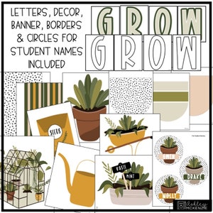 Spring Bulletin Board Kit, Spring Garden Theme, Easy and Modern ...