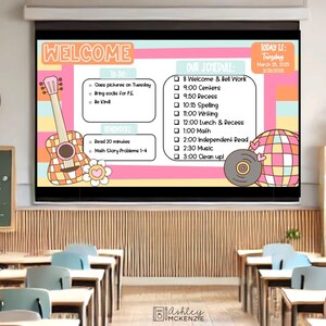 Class Slides, March Morning Slides, Spring Slide Templates, April Daily ...