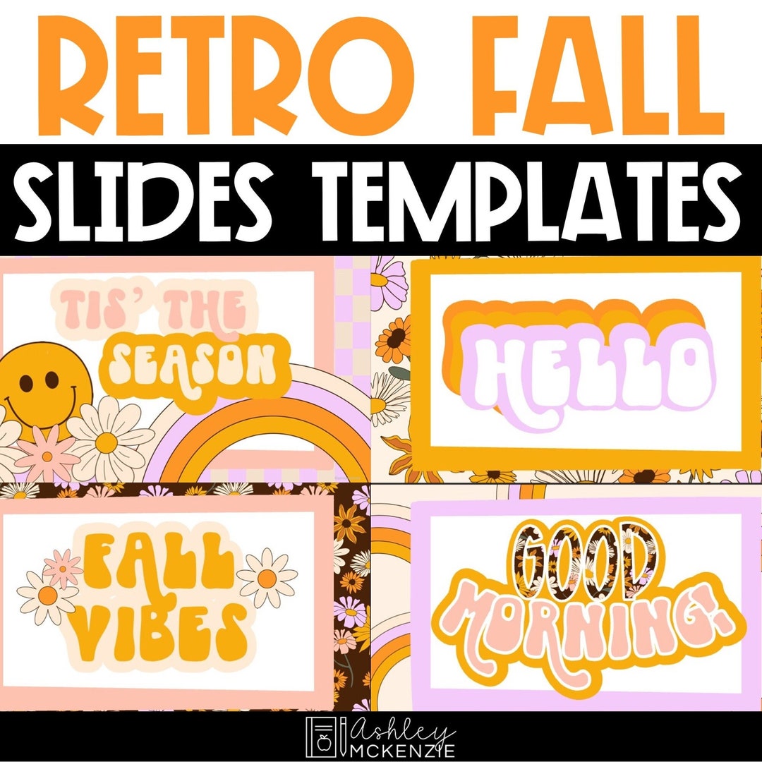 Retro Fall Slide Templates September Daily Slides for Google Slides and ...