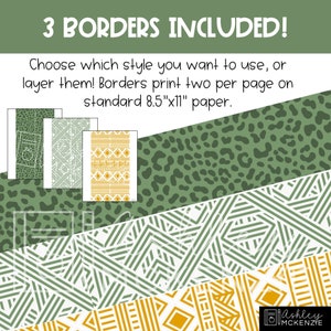 Back to School Bulletin Board Kit Modern Jungle Themed Classroom Decor ...