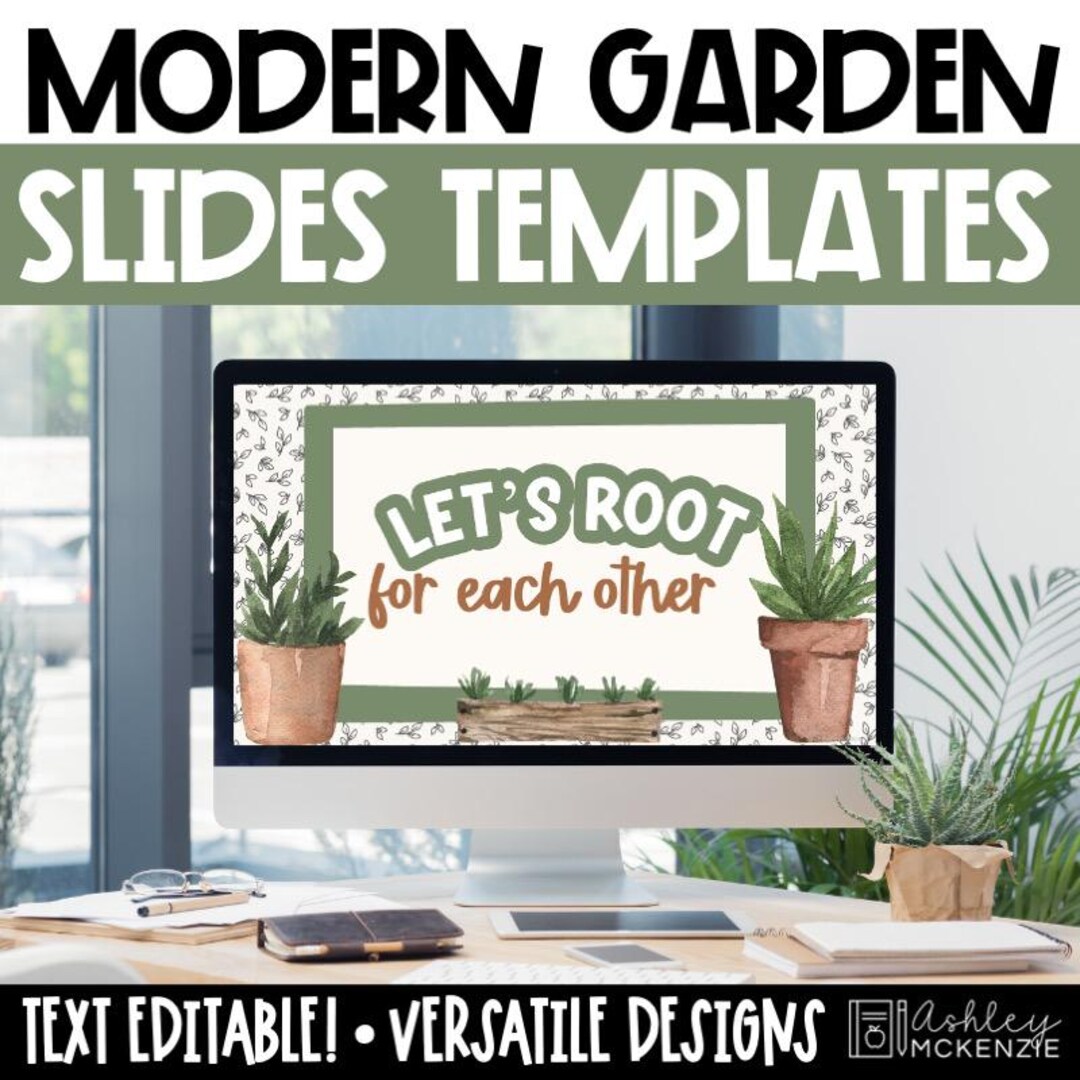 Modern Garden Classroom Theme, Morning Messages, Daily Slides, Digital ...