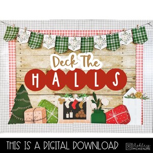 Modern Christmas Bulletin Board Kit Holiday Season Theme - Etsy