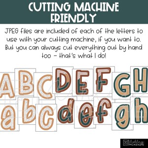 Abstract Landscape Classroom Decor, A-Z Bulletin Board Letters ...