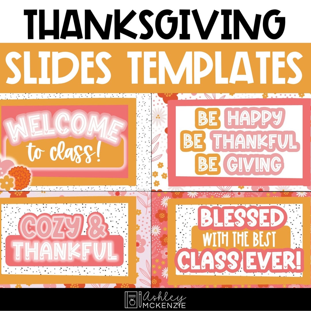 Cozy Thanksgiving Themed Google Slides and Powerpoint Templates ...