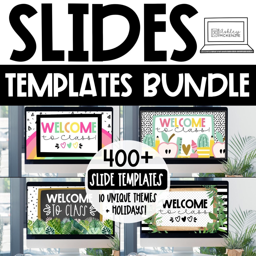 Daily Slides Morning Meeting Templates Bundle for All Year Digital ...