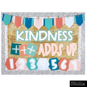 Math Bulletin Board or Classroom Door Decor Kit, Easy and Modern ...