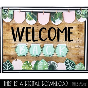 Modern Tropical Classroom Decor, Bulletin Board Kit, Classroom Posters ...