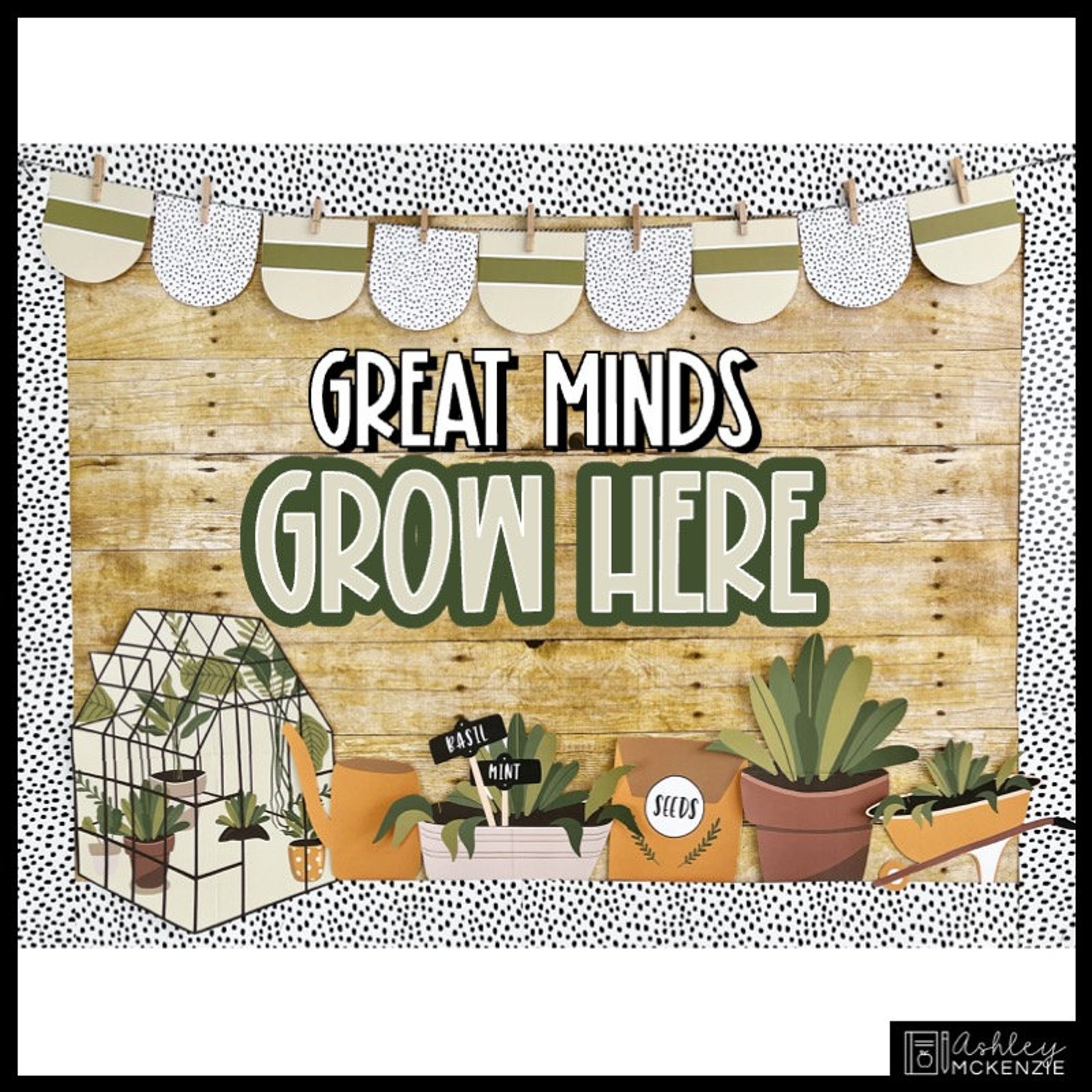 Spring Bulletin Board Kit Spring Garden Theme Easy and - Etsy