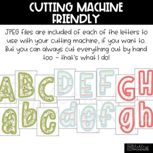 Spring Classroom Decor, A-Z Bulletin Board Letters, Punctuation, and ...