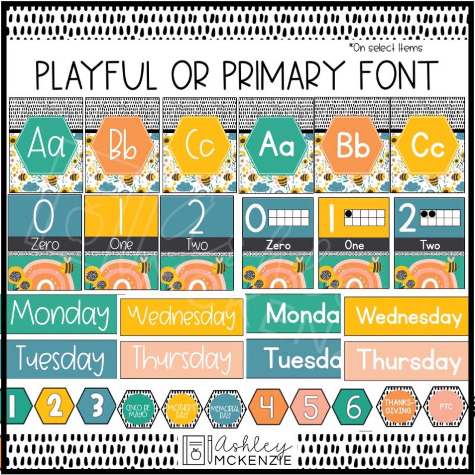 Honey Bee Classroom Decor Bundle Easy and Modern Classroom - Etsy España