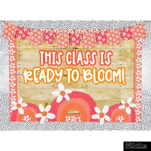 Daisy Themed Back to School Classroom Decor, Bulletin Board Kit ...