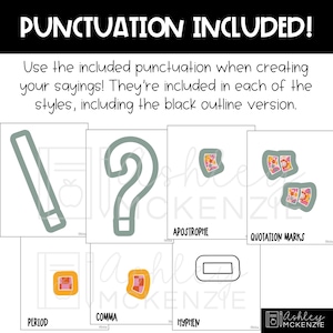Seasonal A-Z Bulletin Board Letters Bundle, Punctuation, and Numbers ...