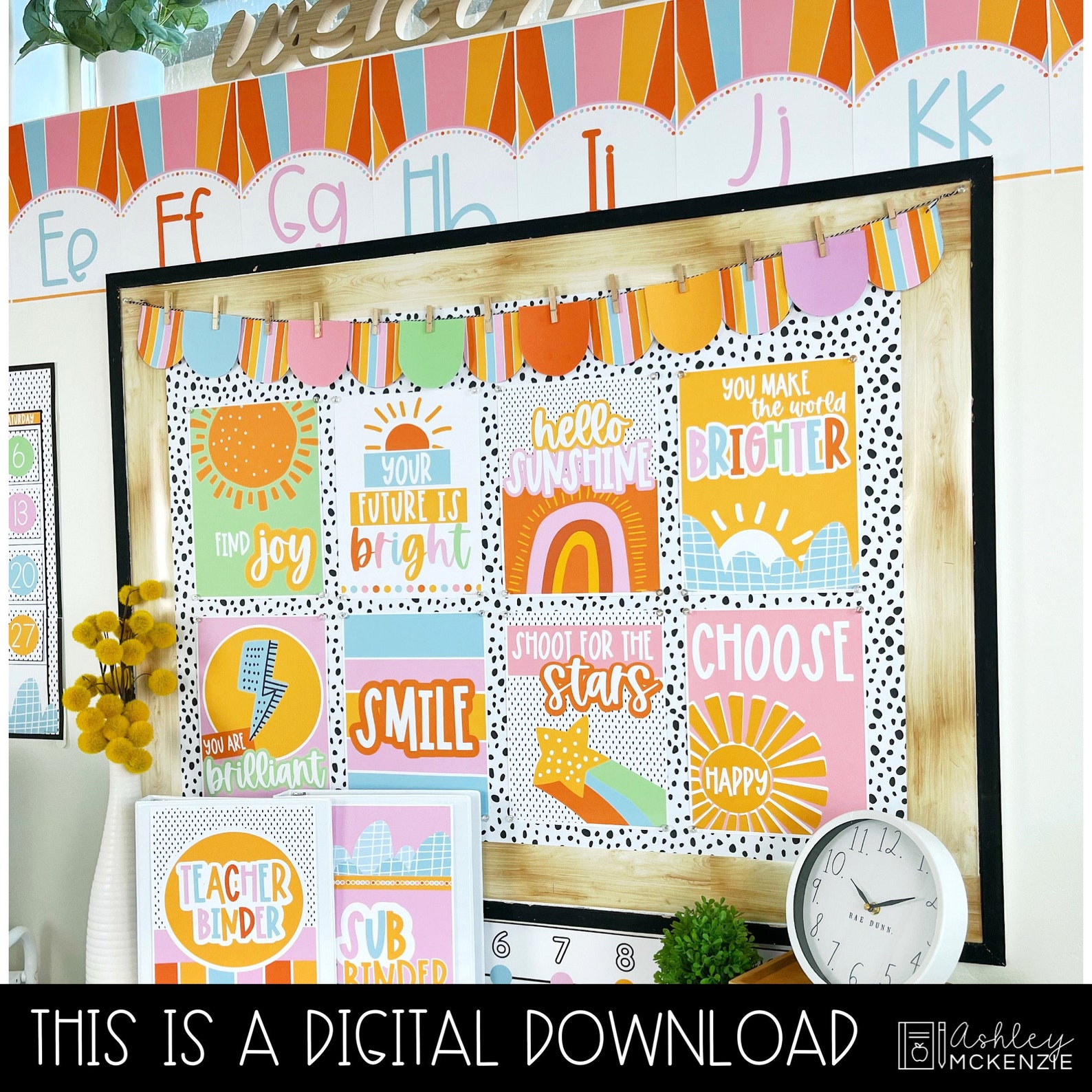 Sunshine Classroom Decor Bundle Calming Classroom Theme Back to School ...