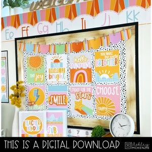 Sunshine Classroom Decor Bundle Calming Classroom Theme Back to School ...