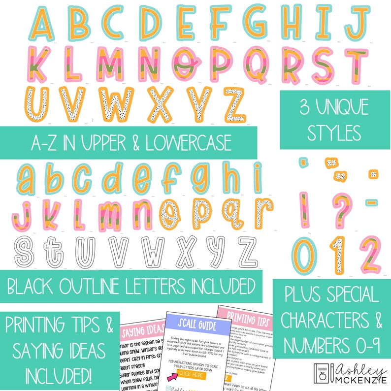 Winter Snow Globe Classroom Decor A-Z Bulletin Board Letters - Etsy