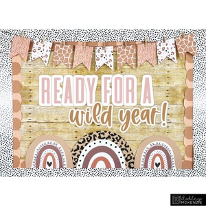 Boho Neutral Animal Print Classroom Decor Bundle, Easy and Modern ...