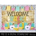 School Supplies Back to School Bulletin Board Bright Classroom Door ...