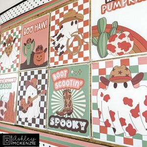 Howdy Halloween Classroom Posters, Western Decor Theme, Easy Seasonal ...