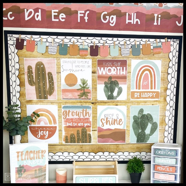 Boho Desert Classroom Decor Bundle Easy and Modern Classroom - Etsy
