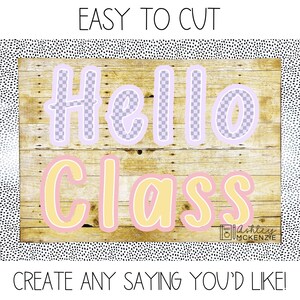 Retro Spring Classroom Decor, Primary Font A-Z Bulletin Board Letters ...