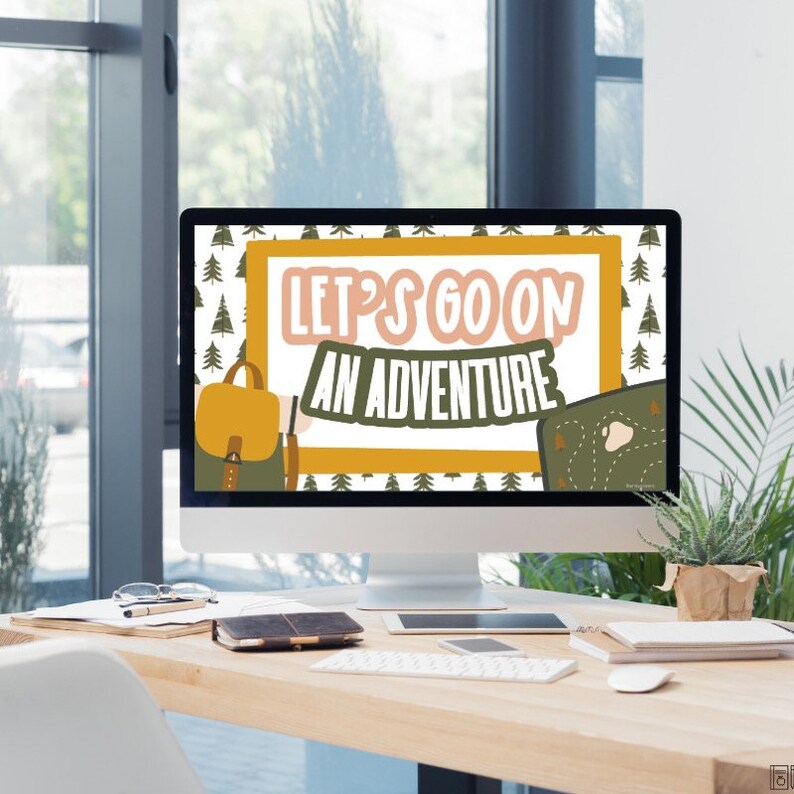 Camping Adventure Google Slides and Powerpoint Templates, Digital ...