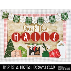 Modern Christmas Bulletin Board Kit, December Bulletin Board Ideas ...