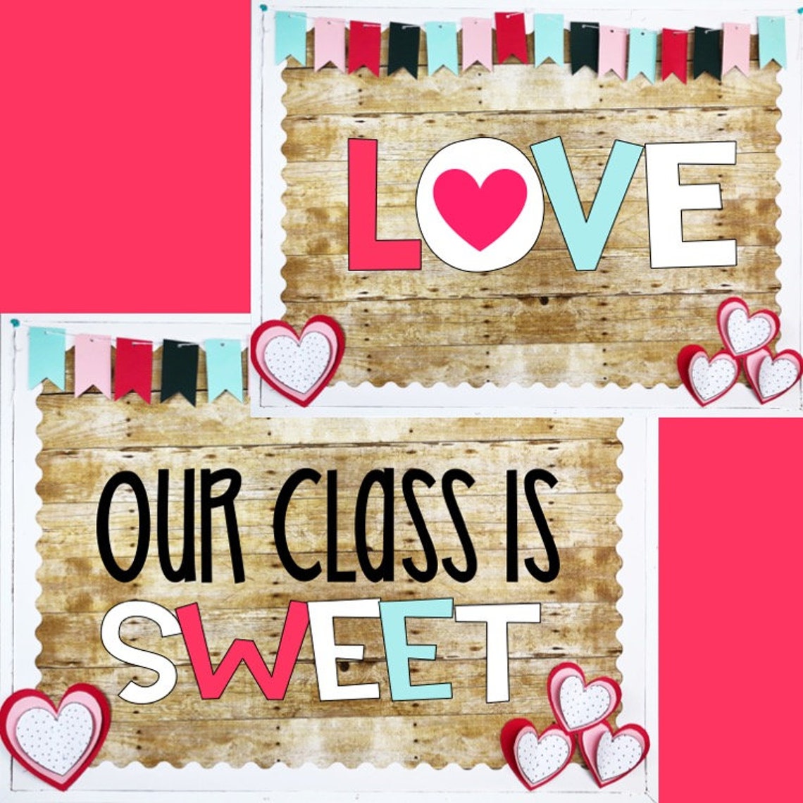 Valentine's Day Bulletin Board or Classroom Door Decor - Etsy