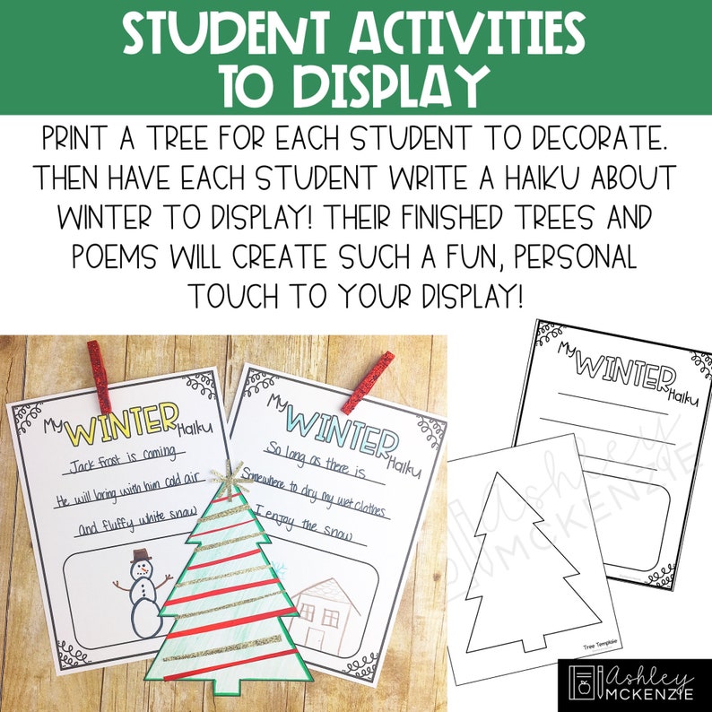 Christmas Holiday Bulletin Board or Classroom Door Decor, Buffalo Check ...