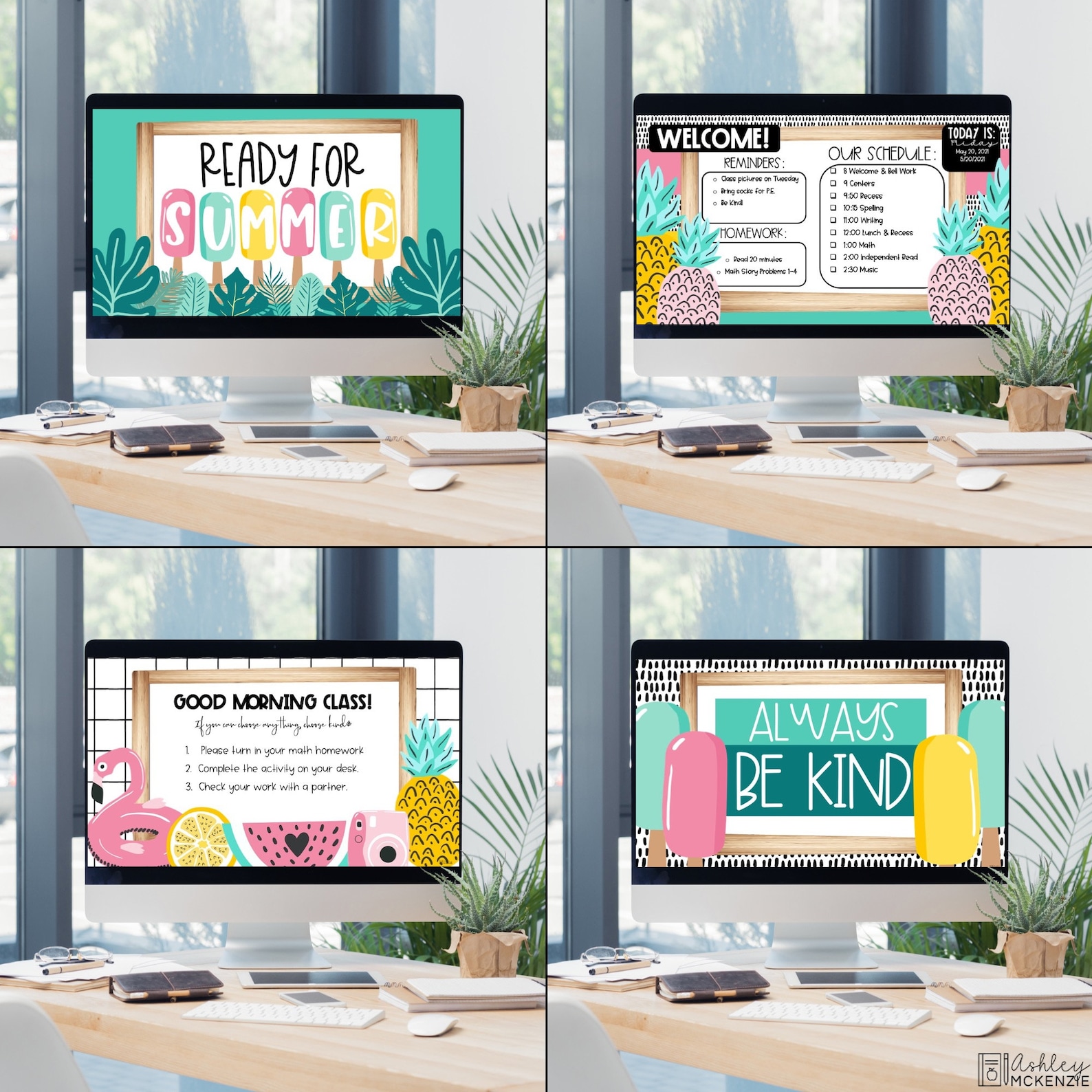 Summer Theme Google Slides and Powerpoint Templates, End of Year ...