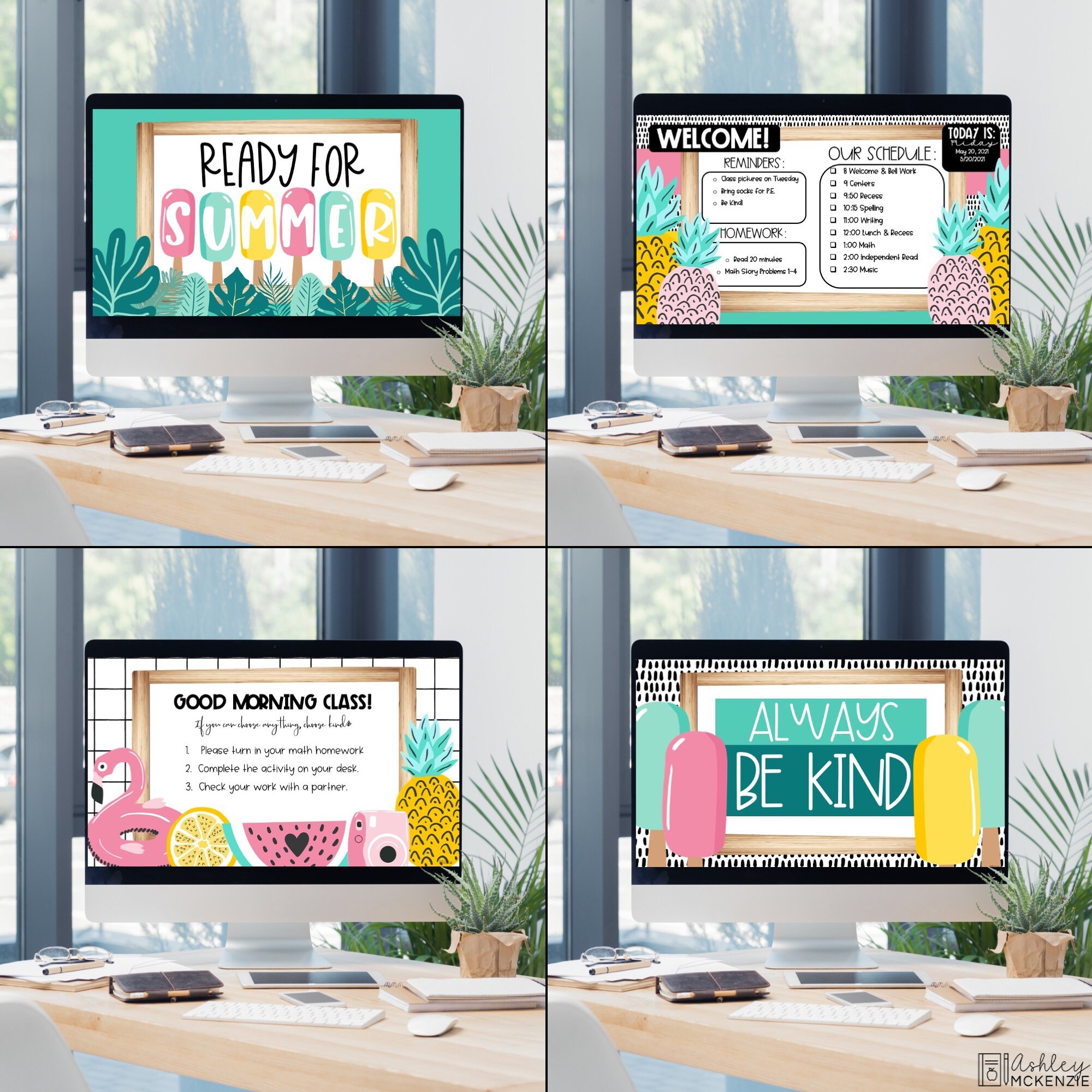 Summer Theme Google Slides and Powerpoint Templates, End of Year ...