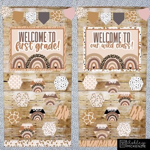 Animal Print Classroom Decor Boho Back to School Bulletin Board ...