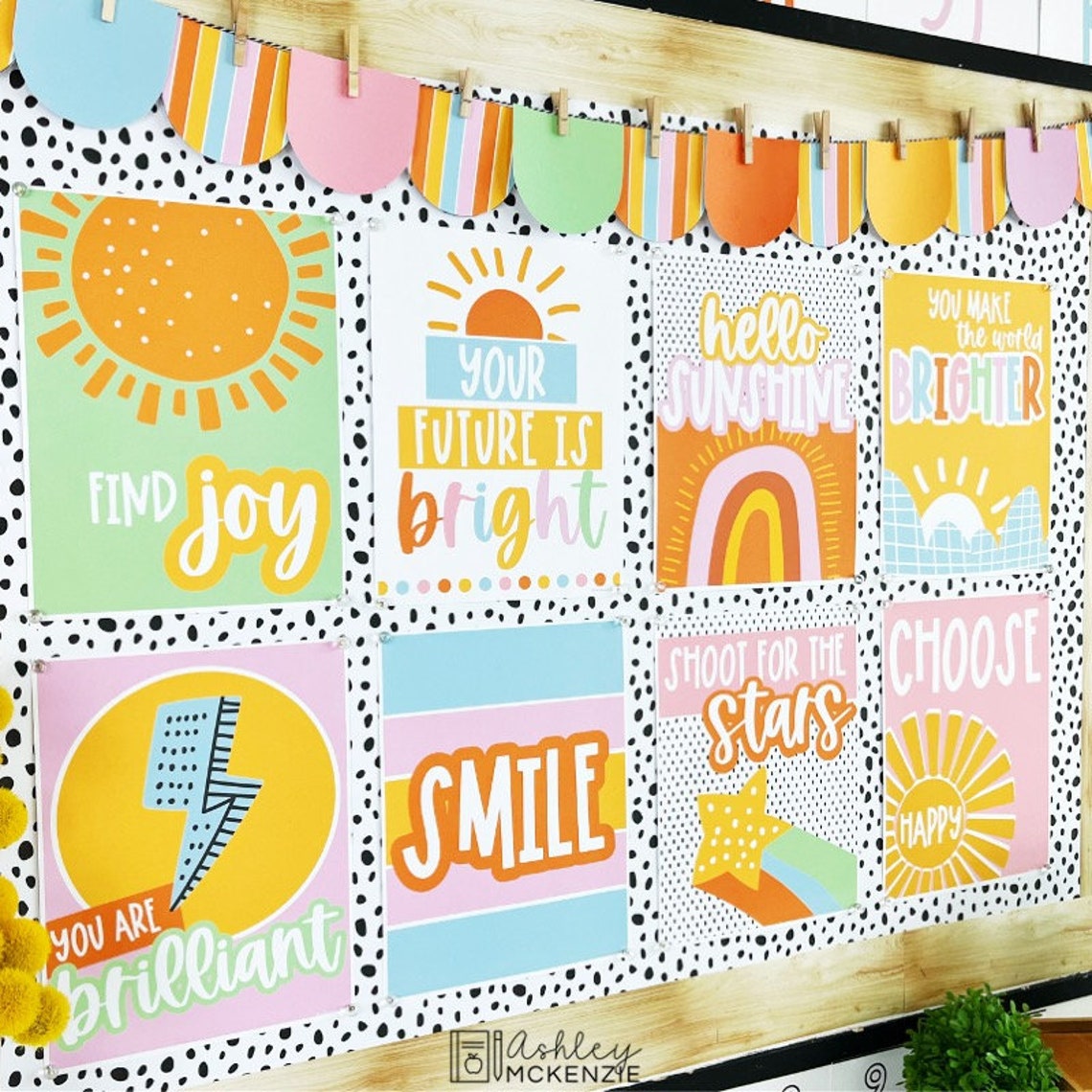 Sunshine Themed Back to School Classroom Decor Bulletin Board | Etsy UK