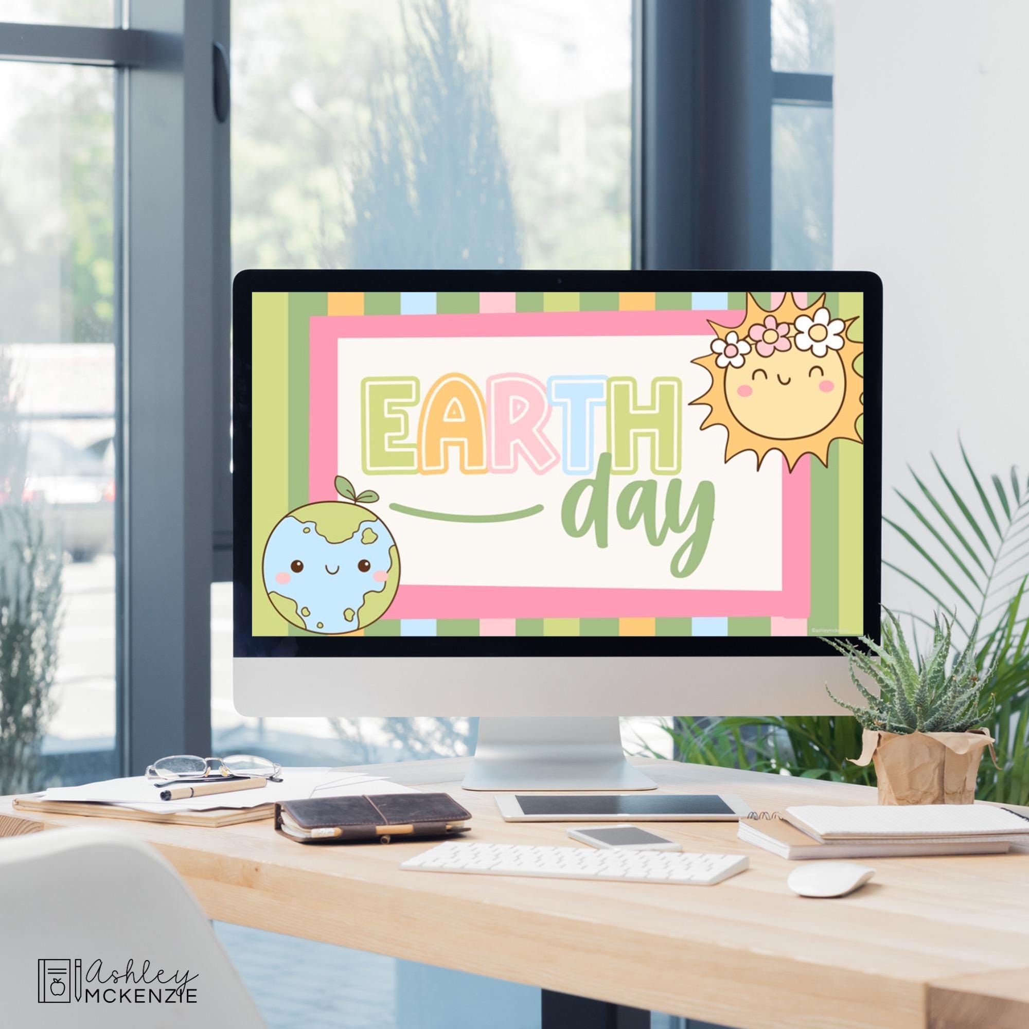 Class Slides, Earth Day Slide Templates, April Daily Slides, for Google ...