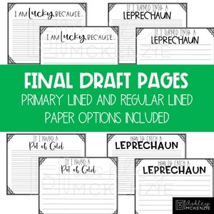 St. Patrick's Day Writing Crafts, March Creative Writing Prompts, Easy ...