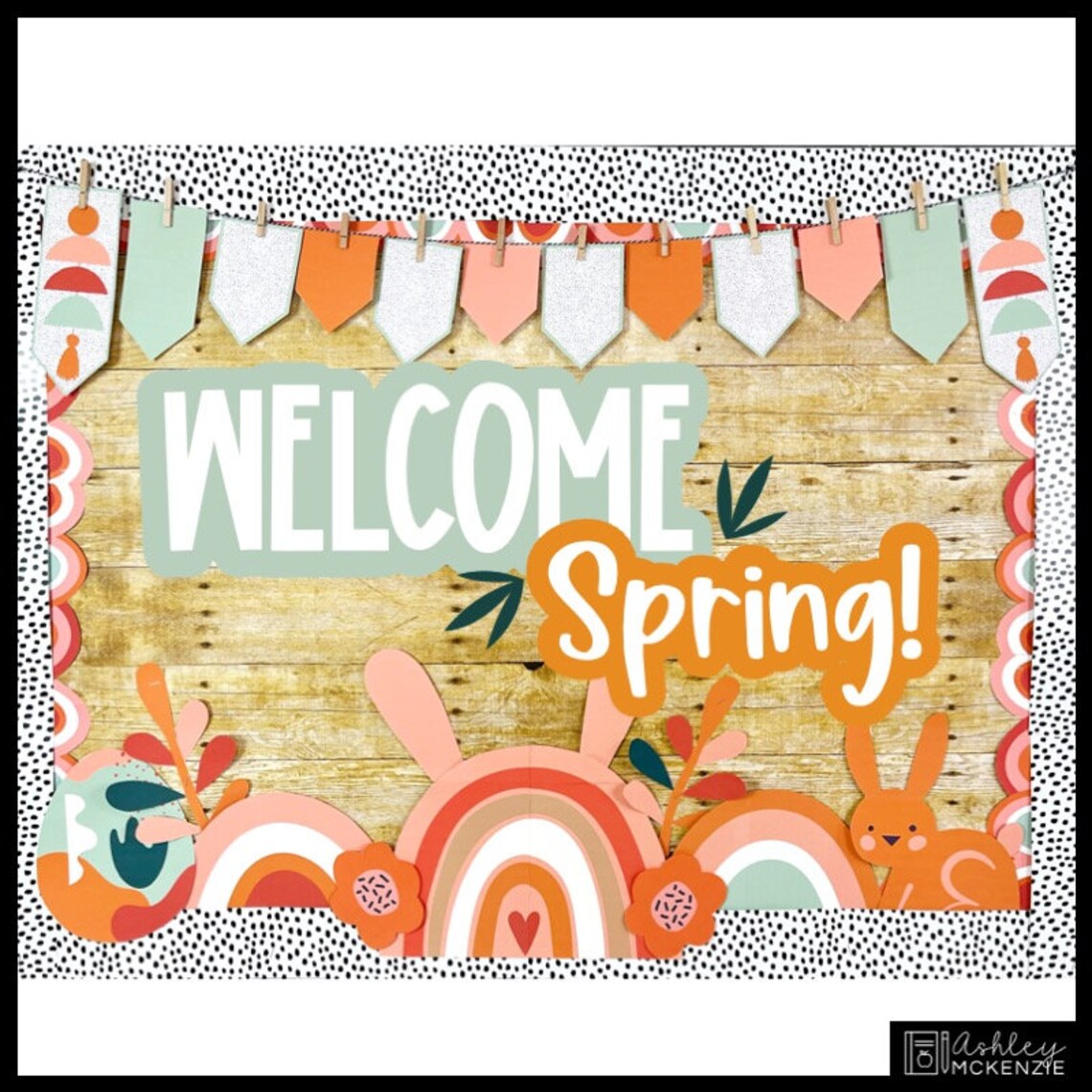 Spring Classroom Decor Bundle Hoppy Spring Theme Easy | Etsy