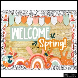 Spring Classroom Decor Bundle Hoppy Spring Theme Easy - Etsy