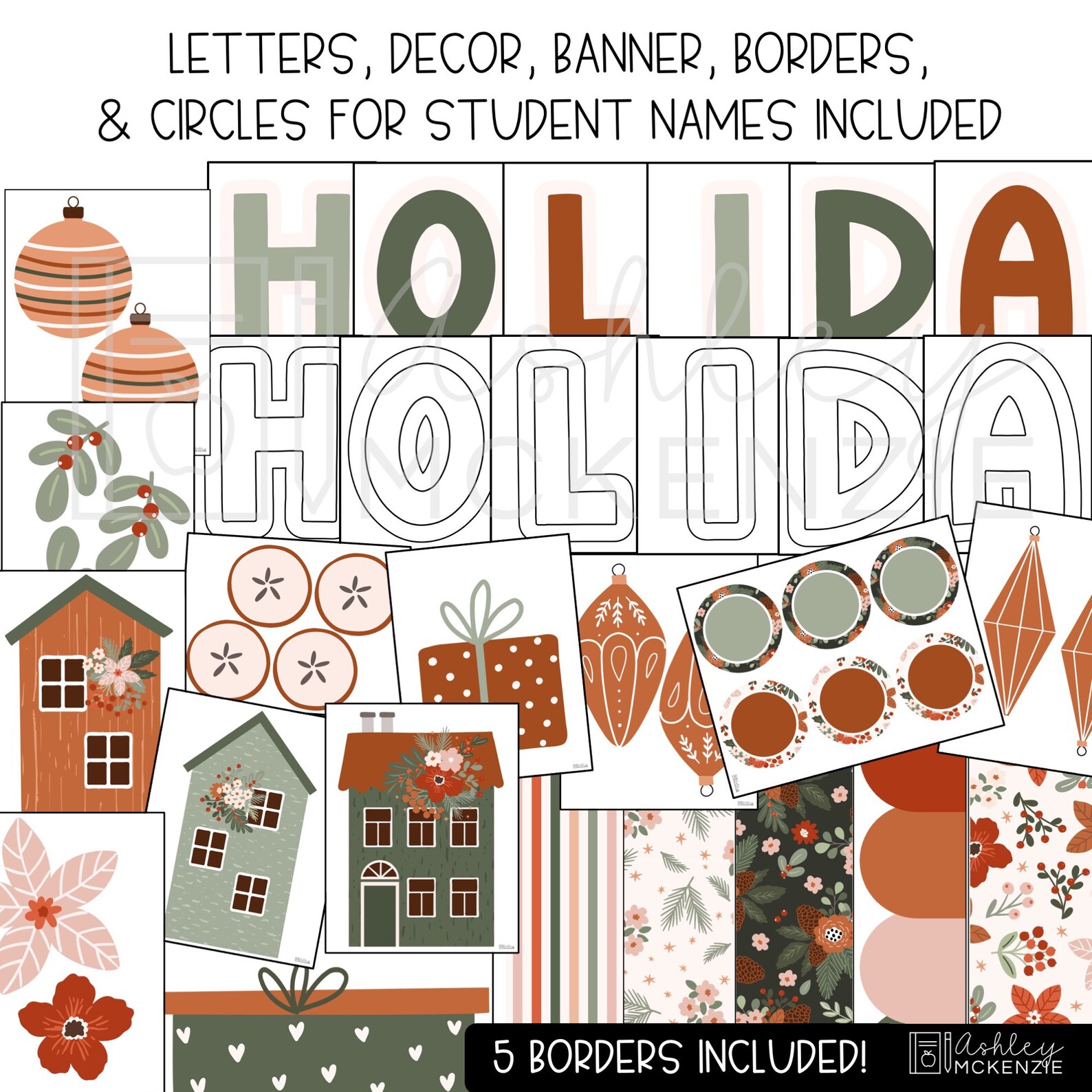 Christmas City Bulletin Board Kit, Winter Classroom Decor, Easy Holiday ...