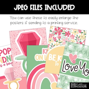 Valentine's Day Classroom Posters, Valentine Pop Theme, Easy Seasonal ...