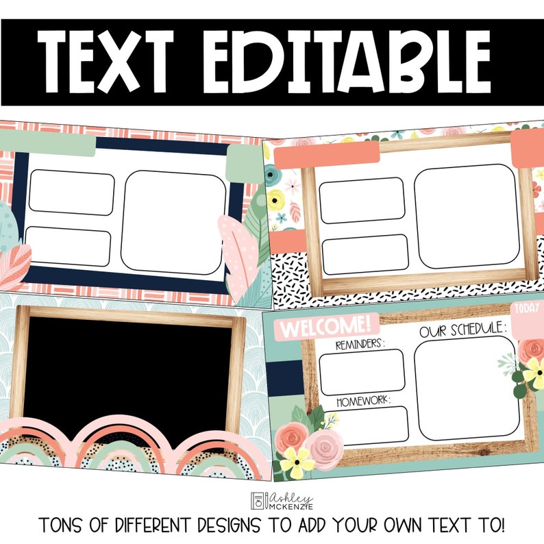Boho Spring Google Slides and Powerpoint Templates, April Daily Slides ...